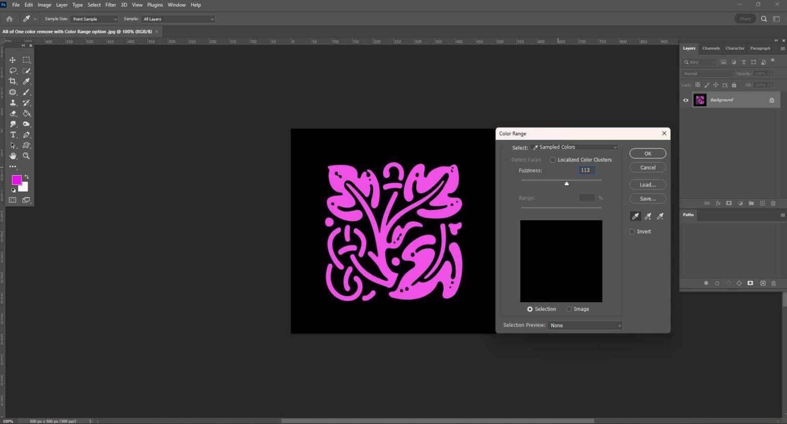 How to Remove All of One Color in Photoshop?