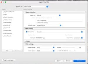 Best Lightroom Export Settings for Professional Photographers